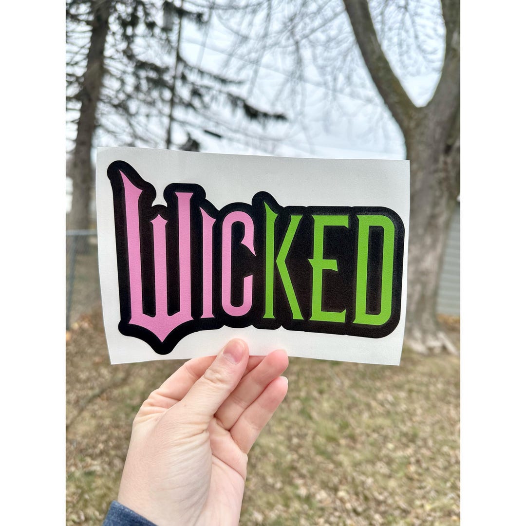 Wicked Sticker, Waterproof Vinyl Decal, Theatre Kid, Broadway Musical ...