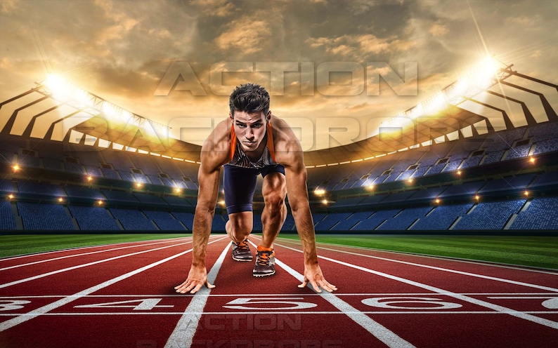 Digital Backdrop Photography - Track and Field | SUNSET TRACK STADIUM ...