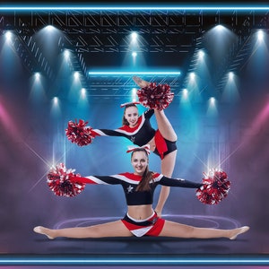Cheer and Dance Professional Backdrop - Photography | NEON CHEER and ...