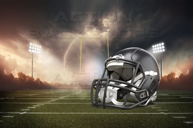 Football Professional Backdrop Photography LIGHTNING - Etsy
