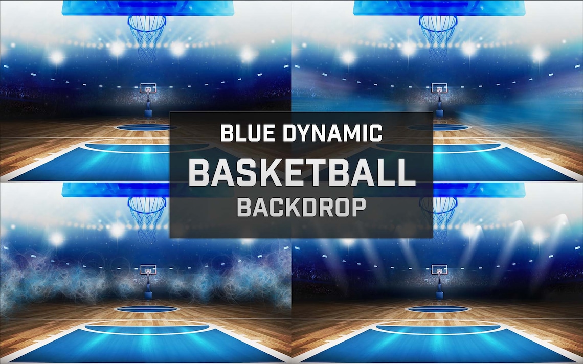 Basketball Digital Backdrop Photography BLUE DYNAMIC - Etsy