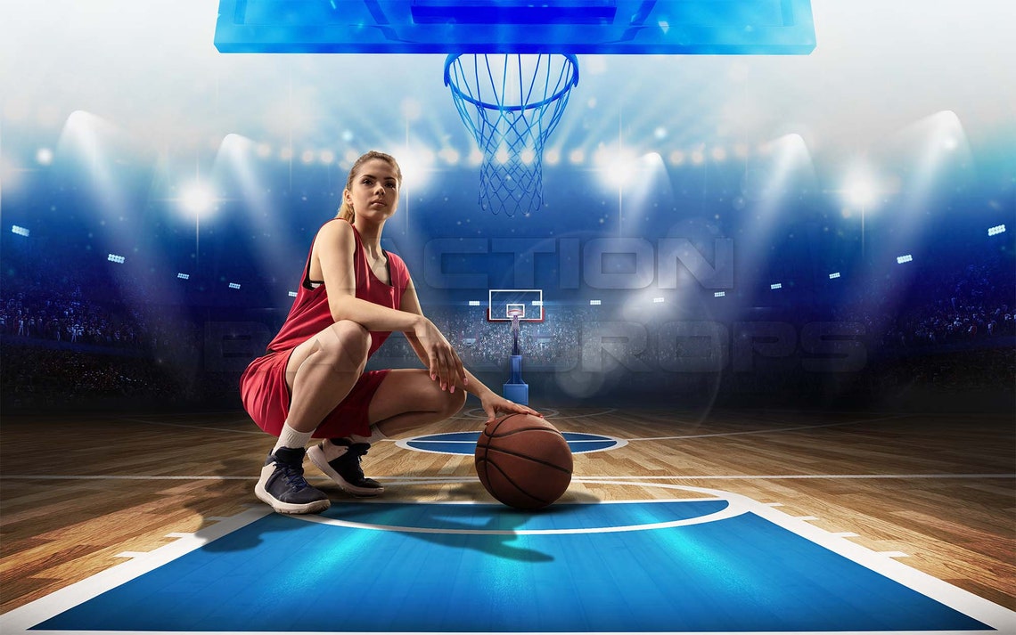 Basketball Digital Backdrop - Photography | BLUE DYNAMIC BASKETBALL ...
