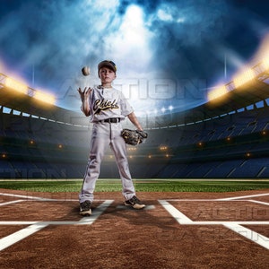Baseball Digital Backdrop - Softball | NIGHT SKY HOMEPLATE | Photoshop ...
