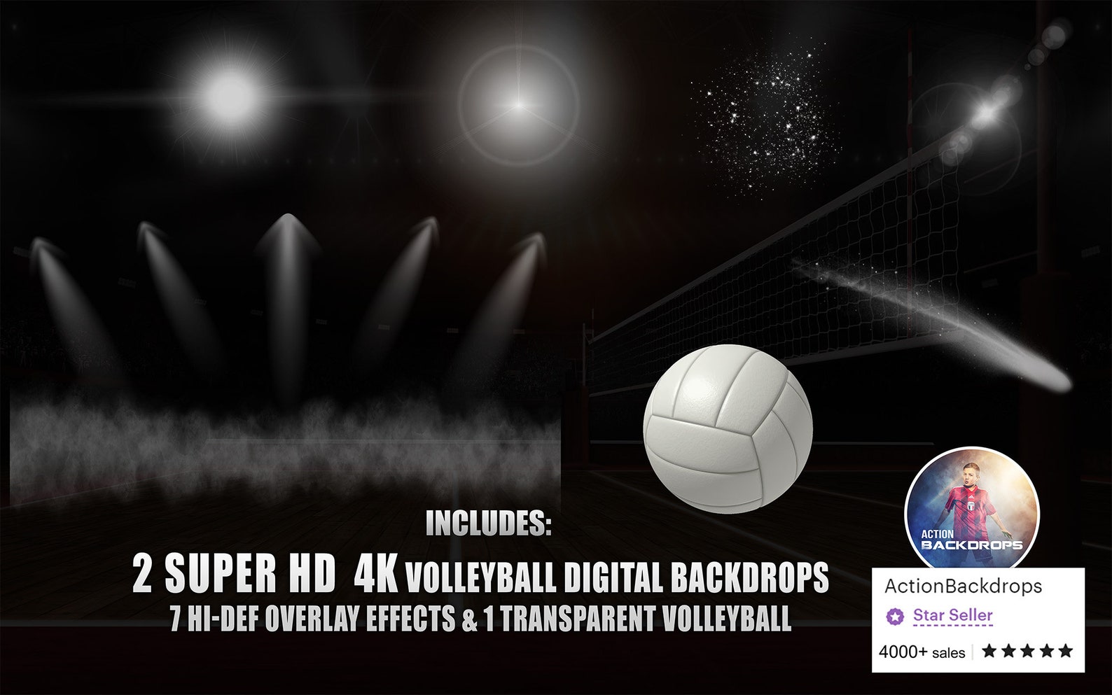 Digital Backdrop Photography - Sports | VOLLEYBALL RED VIBRANCE ...