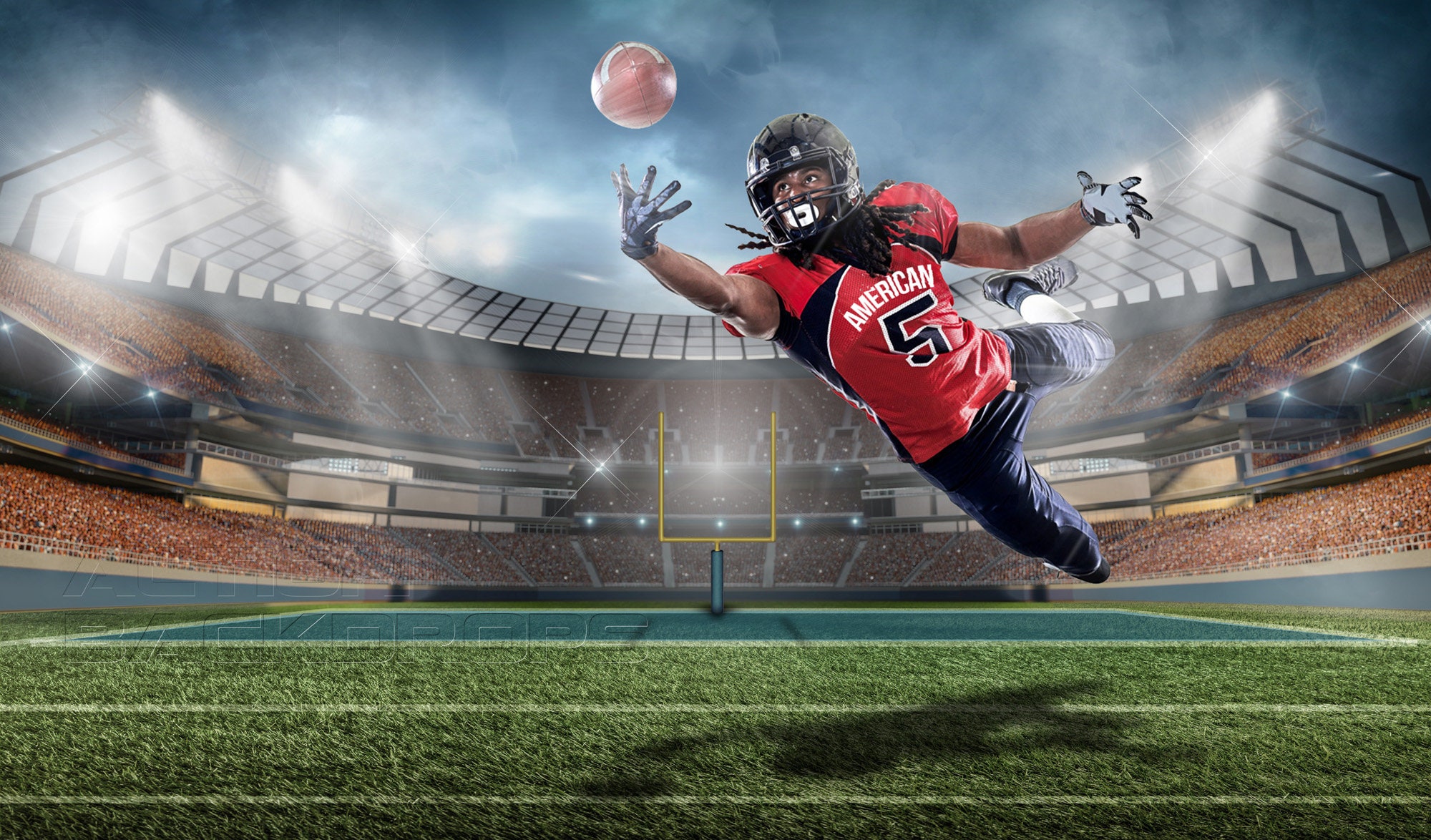 Digital Backdrop Photography Football Sports FIRESTORM - Etsy