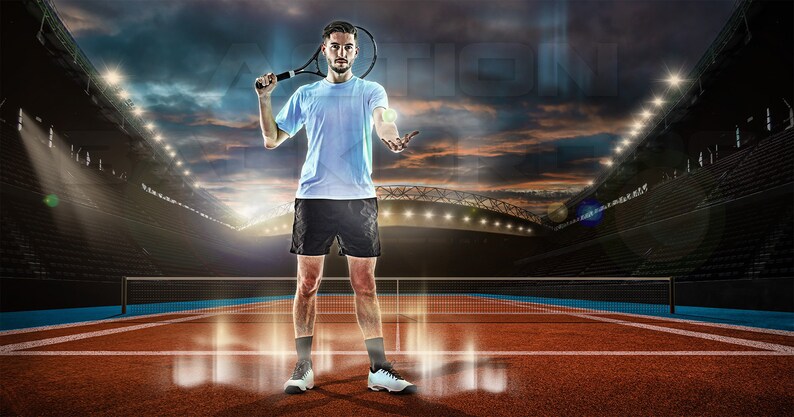 Digital Backdrop Photography - Tennis | TENNIS FLARE STADIUM ...
