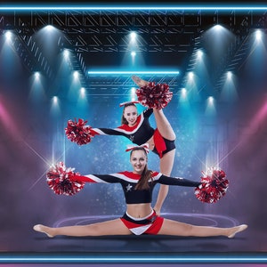 Cheer and Dance Professional Backdrop - Photography | NEON CHEER and ...
