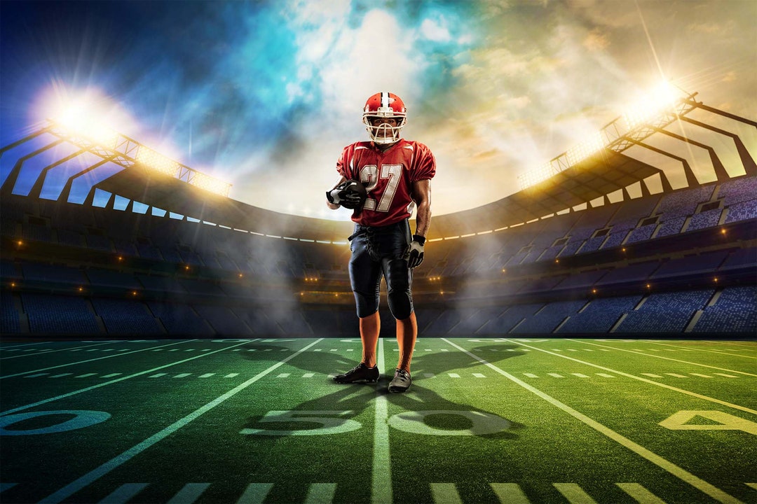 Digital Football Backdrop & Background | Nightbreak Football Stadium ...