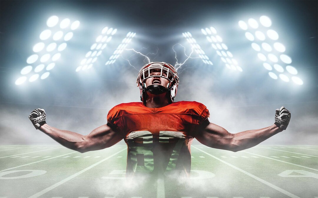 Football Digital Backdrop - LIGHTNING FOOTBALL CREATOR Pack | Photoshop ...