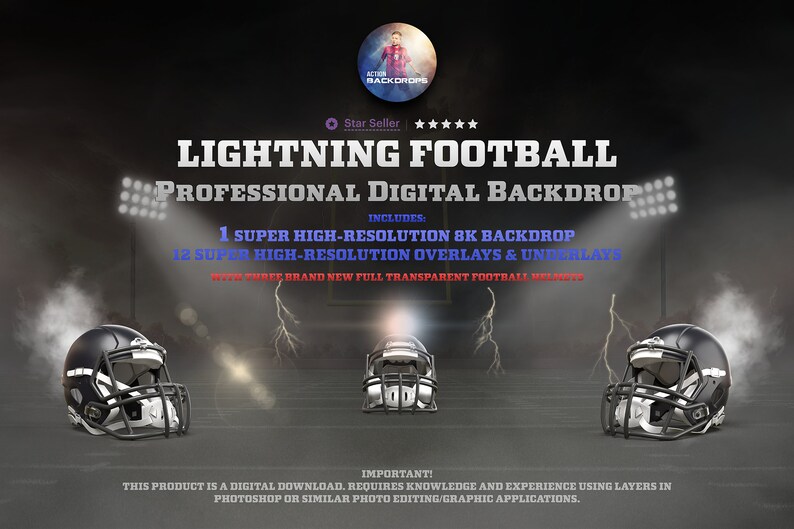 Football Professional Backdrop - Photography | LIGHTNING FOOTBALL ...