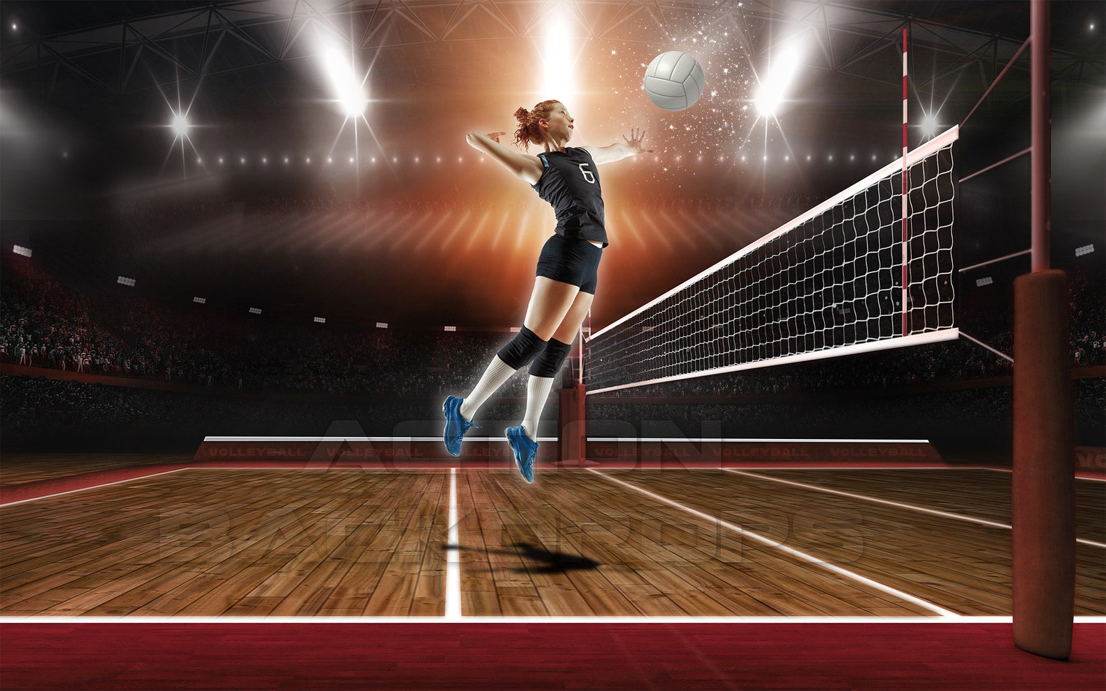 Digital Backdrop Photography - Sports | VOLLEYBALL RED VIBRANCE ...