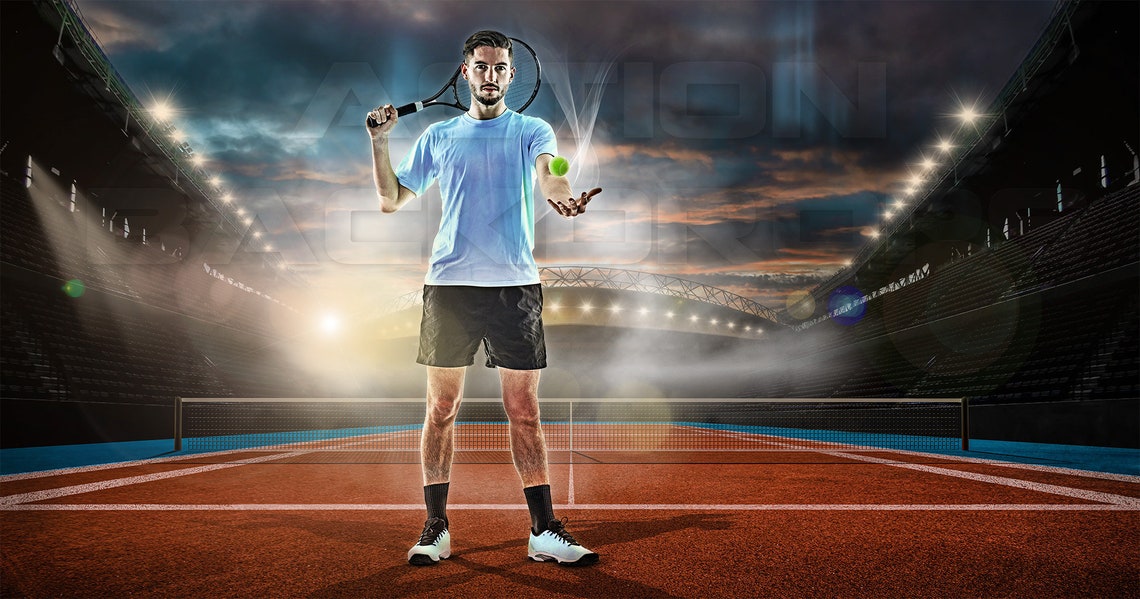 Digital Backdrop Photography - Tennis | TENNIS FLARE STADIUM ...