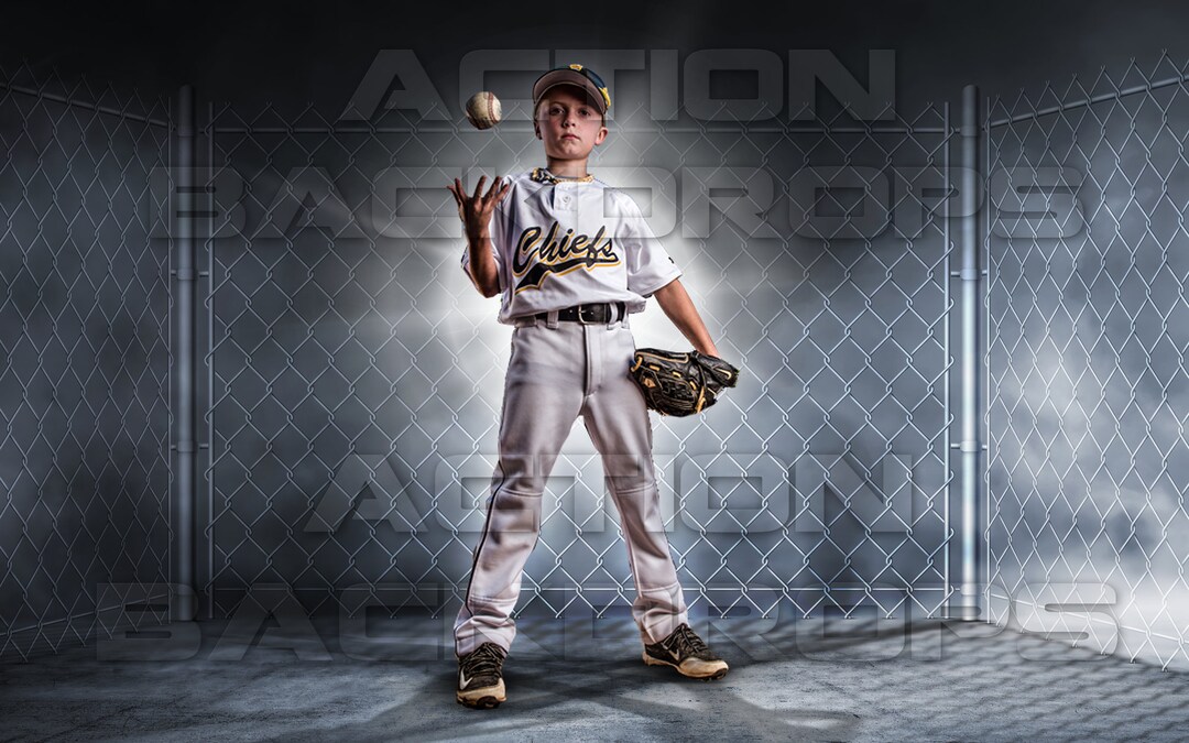Sports Digital Backdrop | LOCKED IN - Chain Link Fence Digital Backdrop ...