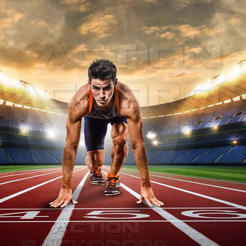 Track and Field Digital Background - Etsy