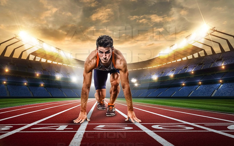 Digital Backdrop Photography - Track and Field | SUNSET TRACK STADIUM ...