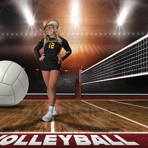 Digital Backdrop Photography - Sports | VOLLEYBALL RED VIBRANCE ...