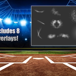 Baseball Digital Backdrop - Softball | MIDNIGHT DIAMOND | Photoshop ...