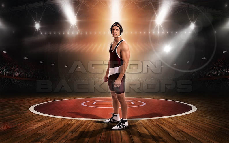 Wrestling Digital Backdrop Photography DYNAMIC FIRE - Etsy