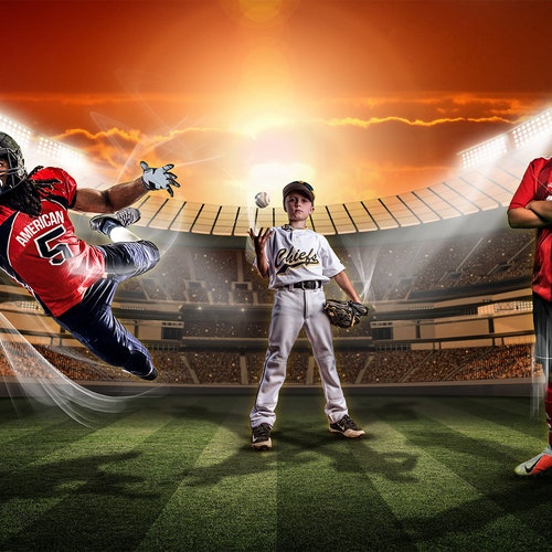 Digital Backdrop Photography Soccer Football ORANGE - Etsy