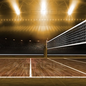 Digital Backdrop Photography - Sports | VOLLEYBALL GOLD VIBRANCE ...