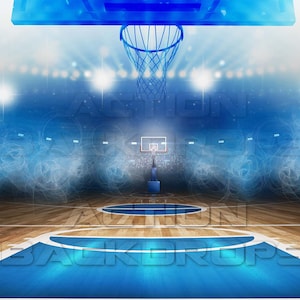 Basketball Digital Backdrop - Photography | BLUE DYNAMIC BASKETBALL ...