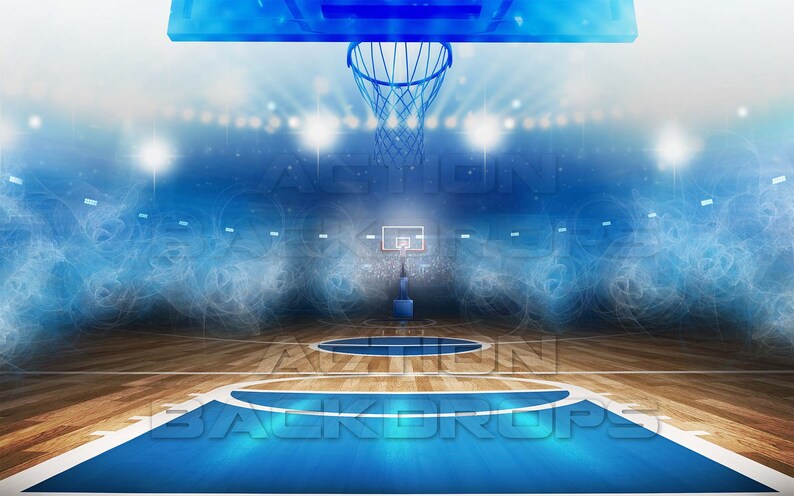 Basketball Digital Backdrop - Photography | BLUE DYNAMIC BASKETBALL ...