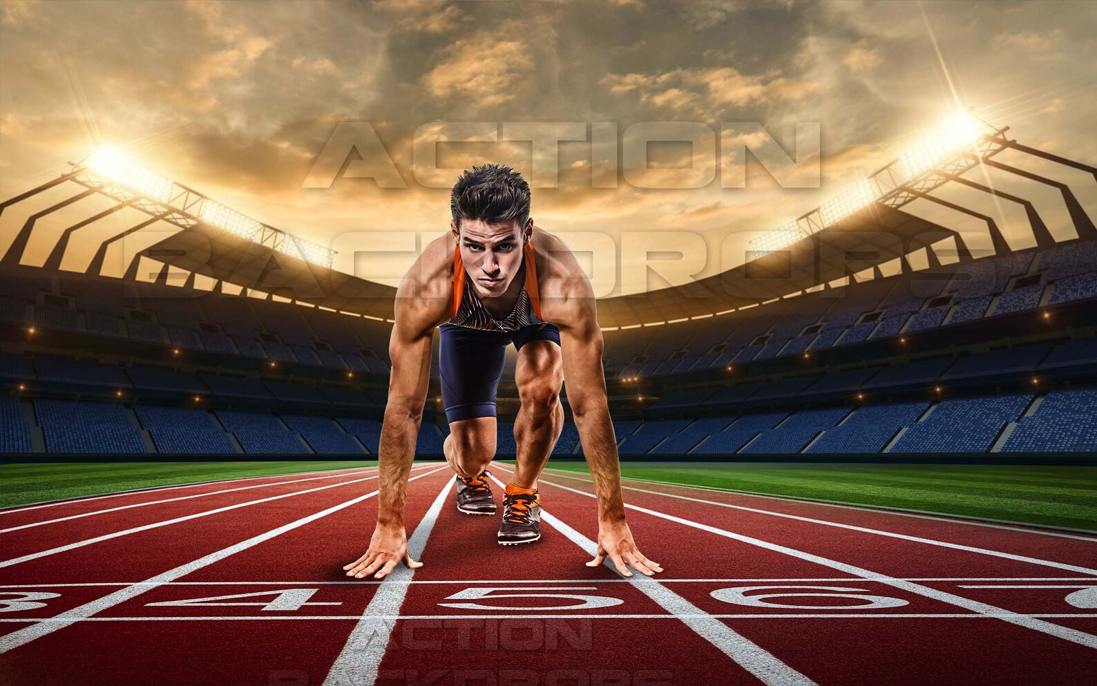 Digital Backdrop Photography - Track and Field | SUNSET TRACK STADIUM ...