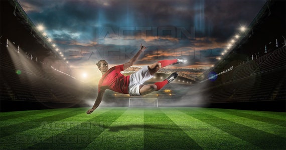 Digital Backdrop Photography Soccer SOCCER FLARE STADIUM - Etsy