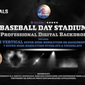 Vertical Baseball Backdrop - Photography | BASEBALL DAY STADIUM ...