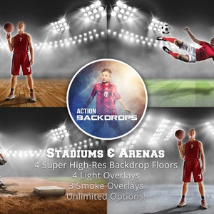 SPORTS STADIUMS & LIGHTS - Digital Backdrop Photography | Photoshop ...