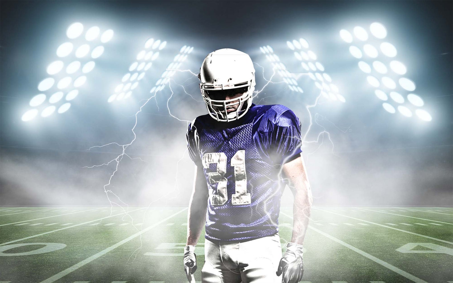 Football Digital Backdrop - LIGHTNING FOOTBALL CREATOR Pack | Photoshop ...