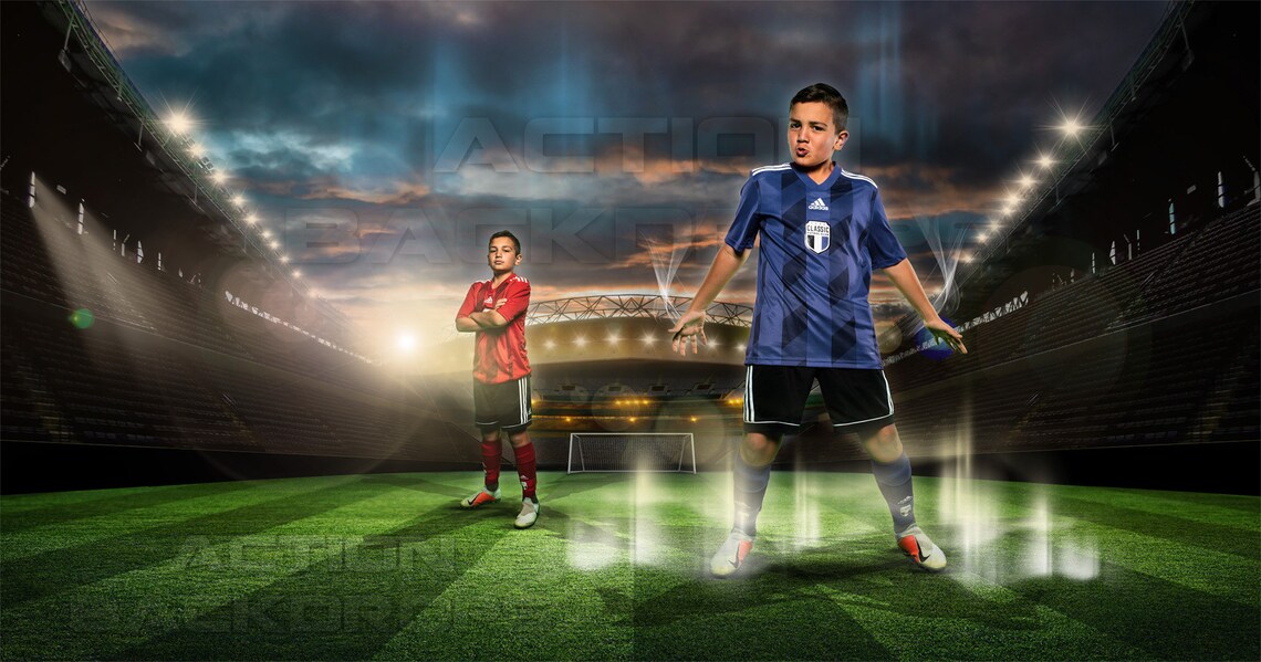 Digital Backdrop Photography - Soccer | SOCCER FLARE STADIUM ...