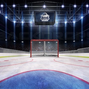 Ice Hockey Digital Backdrop - Photography | ICE HOCKEY STADIUM ...