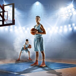 Basketball Digital Backdrop - Photography | BASKETBALL SMOKE ARENA ...