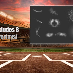 Baseball Digital Backdrop - Softball | SUNSET SKY PARK | Photoshop ...