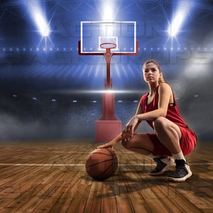 Basketball Digital Backdrop - Photography | BASKETBALL SPOTLIGHT BLUE ...