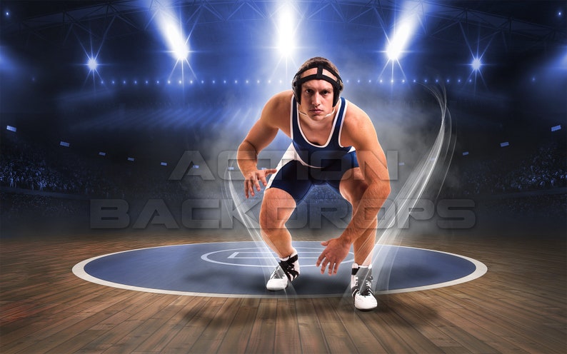Wrestling Digital Backdrop Photography DYNAMIC ICE - Etsy