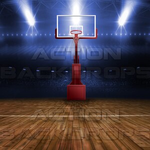 Basketball Digital Backdrop - Photography | BASKETBALL SPOTLIGHT BLUE ...