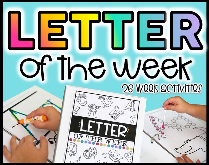 Letter of the Week Workbook - Etsy