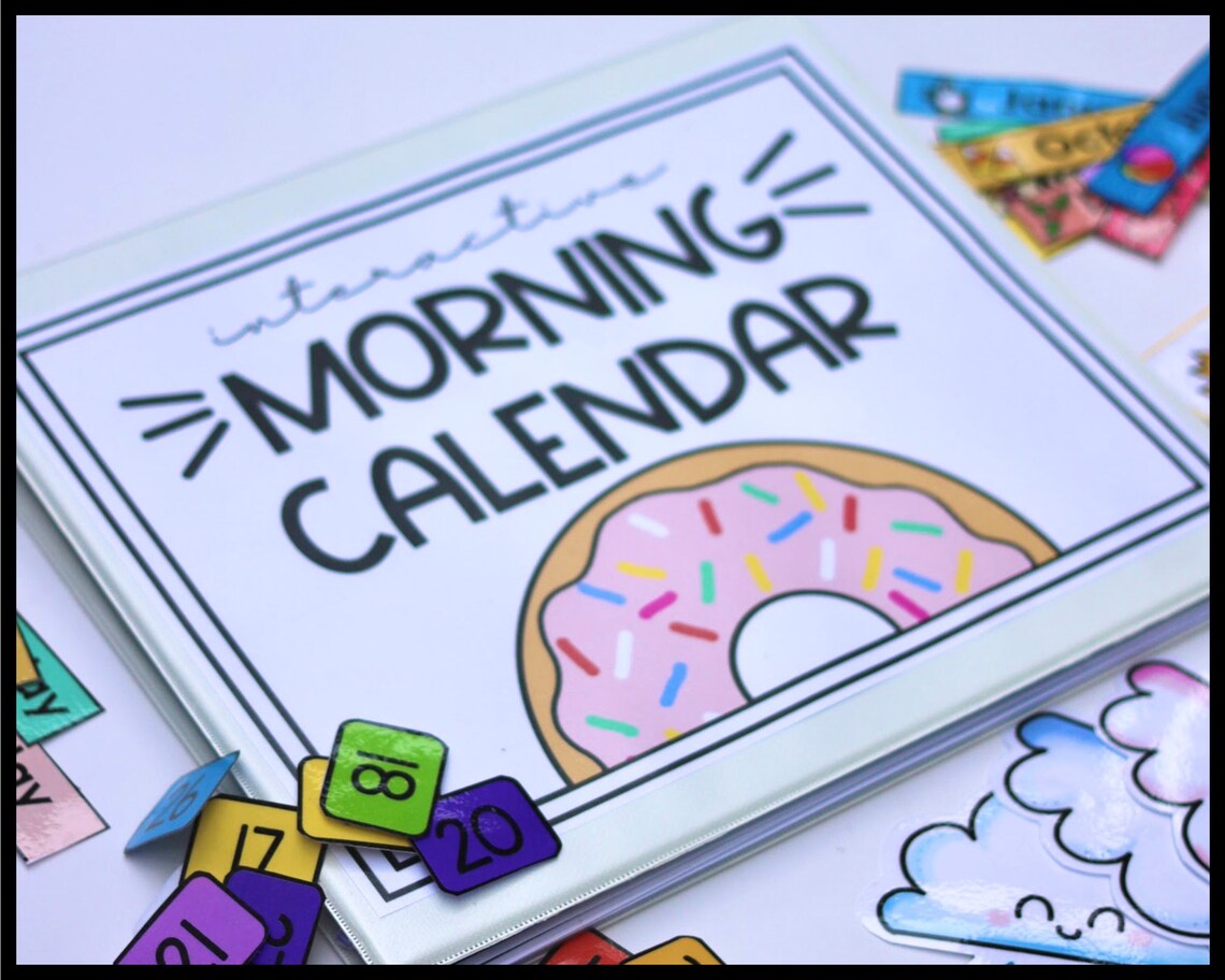 Interactive Morning Calendar Binder - Etsy