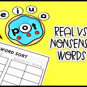 CVC Donut Phonics Activities | Blending, Missing Vowel, and Nonsense ...
