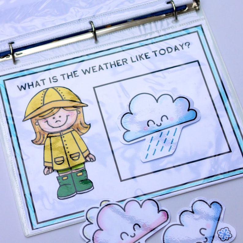 Interactive Morning Calendar Binder - Etsy Australia