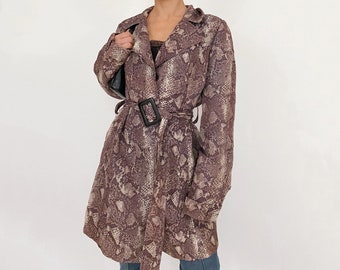 Python Trench Coat - Etsy