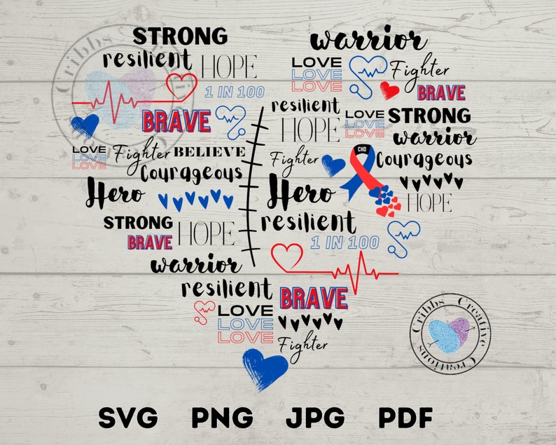 CHD Heart Warrior Congenital Heart Defect, CHD Awareness 1 in 100 ...