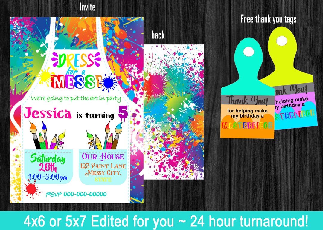 Art Party, Painting Parties, Painting Party, Dress for a Mess, Paint ...