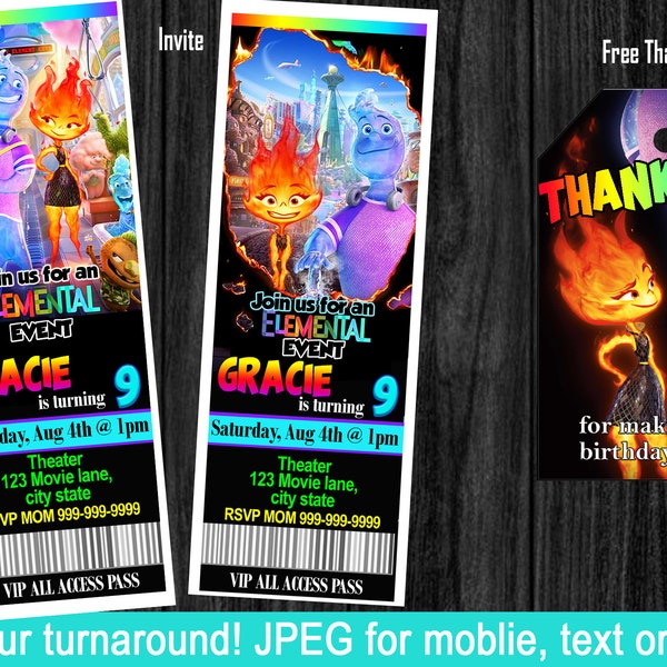 Elemental Birthday Party - Etsy