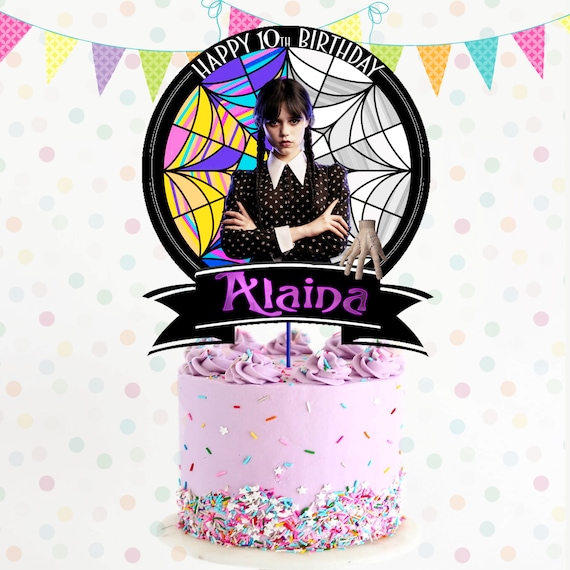 Free Wednesday Addams Cake Topper Printables!, 50% OFF