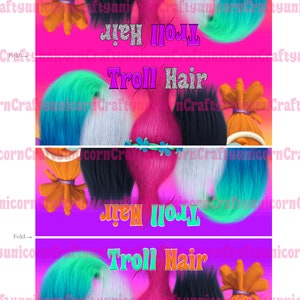 INSTANT DOWNLOAD, Trolls Label Bag, Treat Bag Toppers Trolls, Troll ...