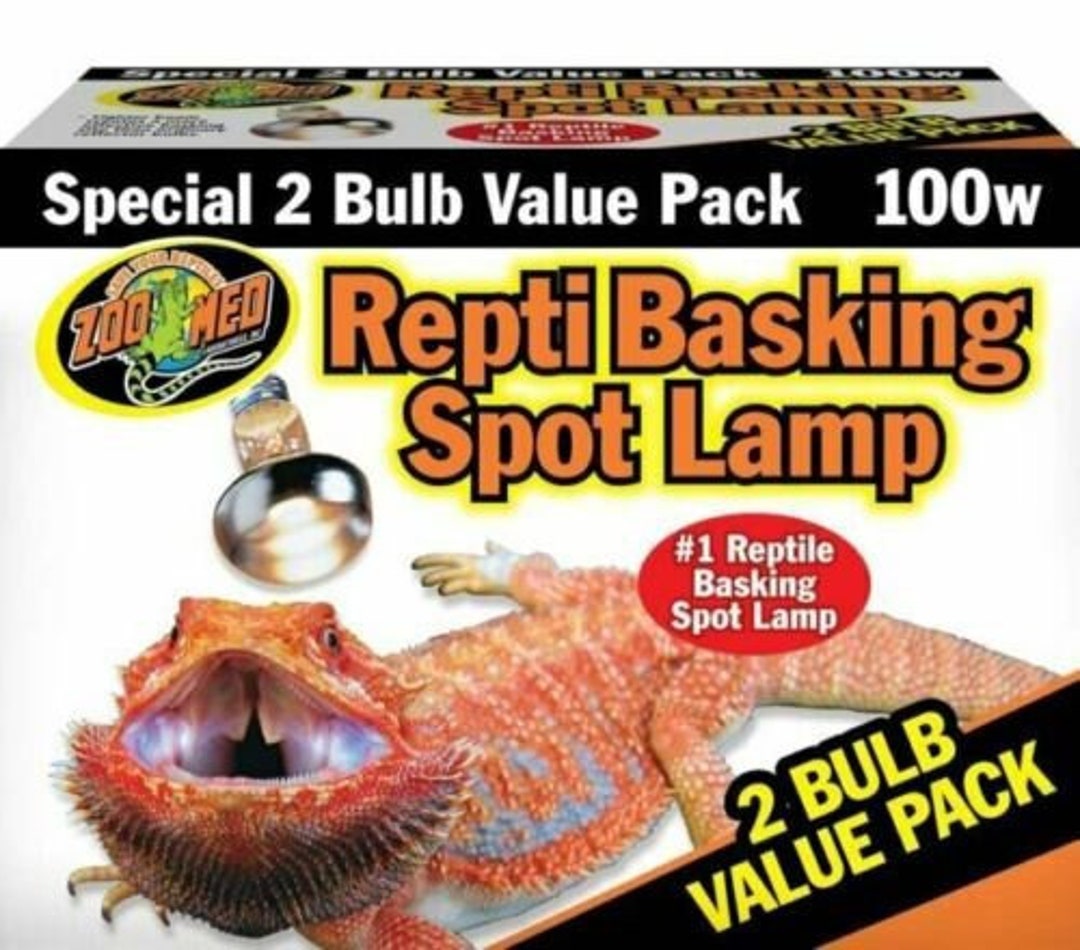 Zoo Med Basking Bulb 100w 2 Pack - Etsy