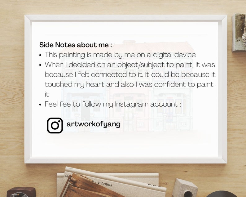 Peranakan House Singapore Digital Print, Shophouse Wall Art, Asian ...